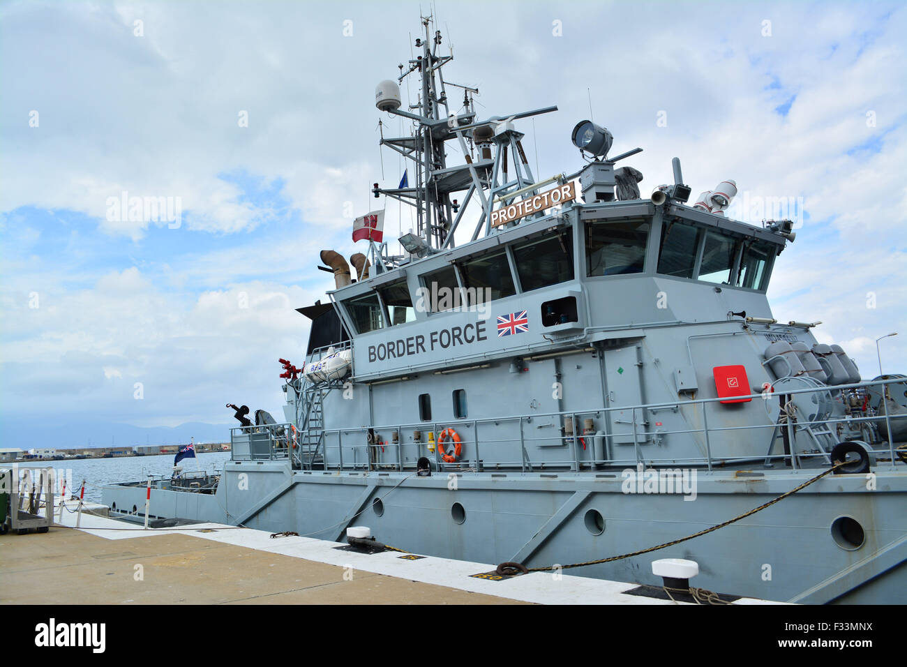 Gibraltar. 29th September, 2015. The Director of the UK's Border Force ...