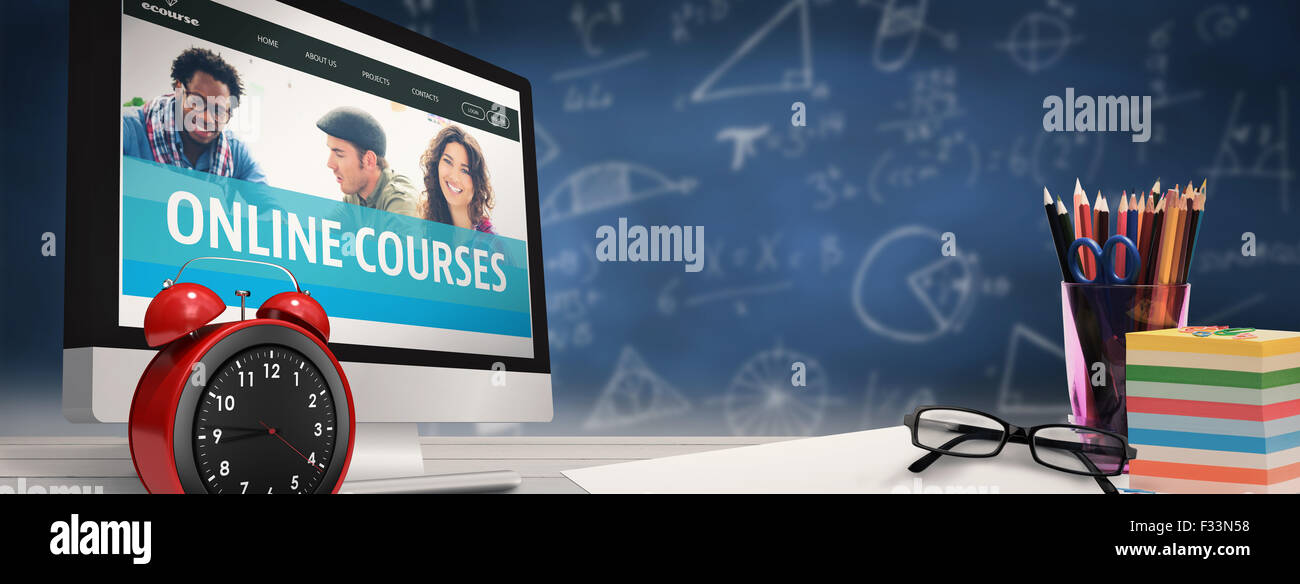 Composite image of computer screen Stock Photo - Alamy
