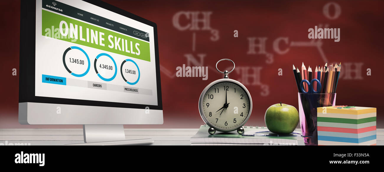 Composite image of computer screen Stock Photo - Alamy