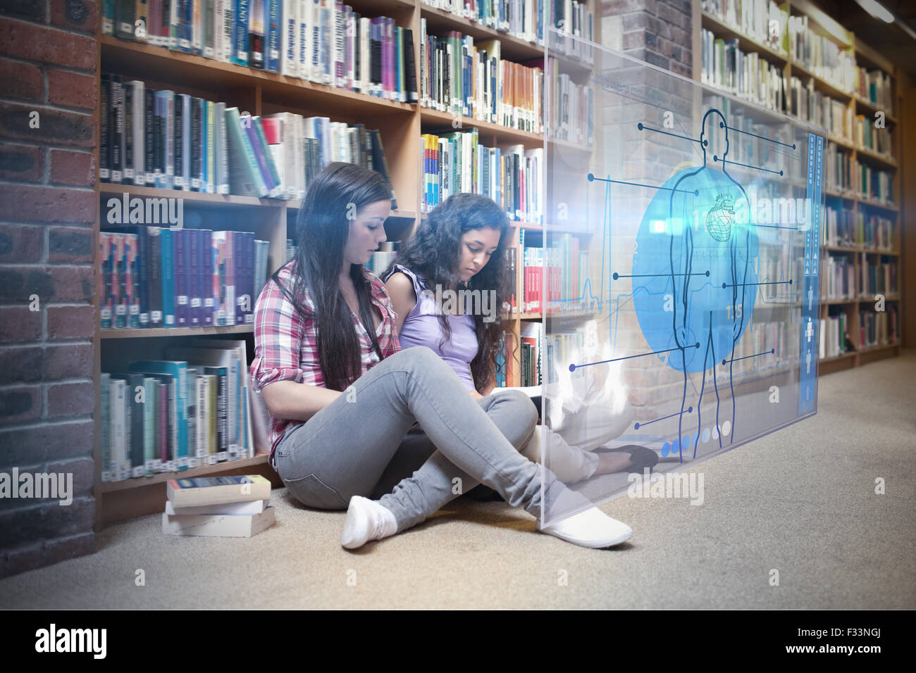 Composite image of digital representation of a human body Stock Photo ...