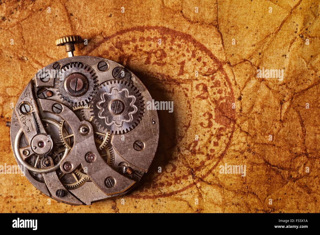 Close-up of an ancient gears Stock Photo - Alamy