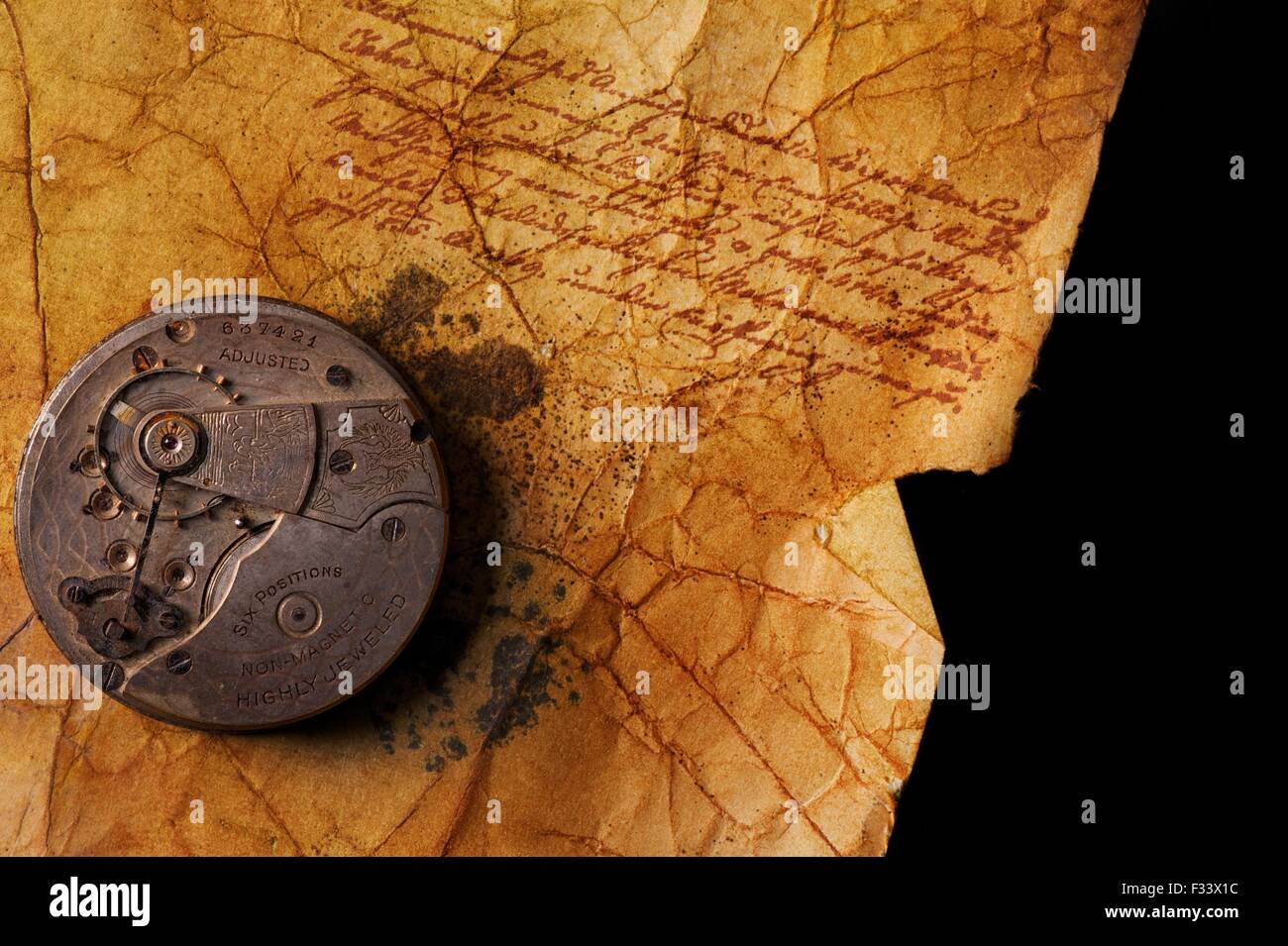 Close-up of an ancient gears Stock Photo - Alamy