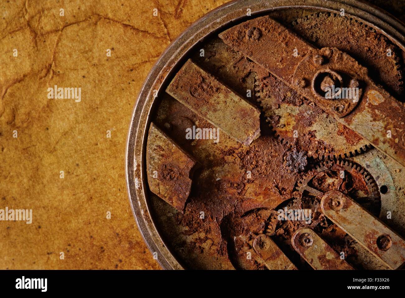 Close-up of an ancient gears Stock Photo - Alamy