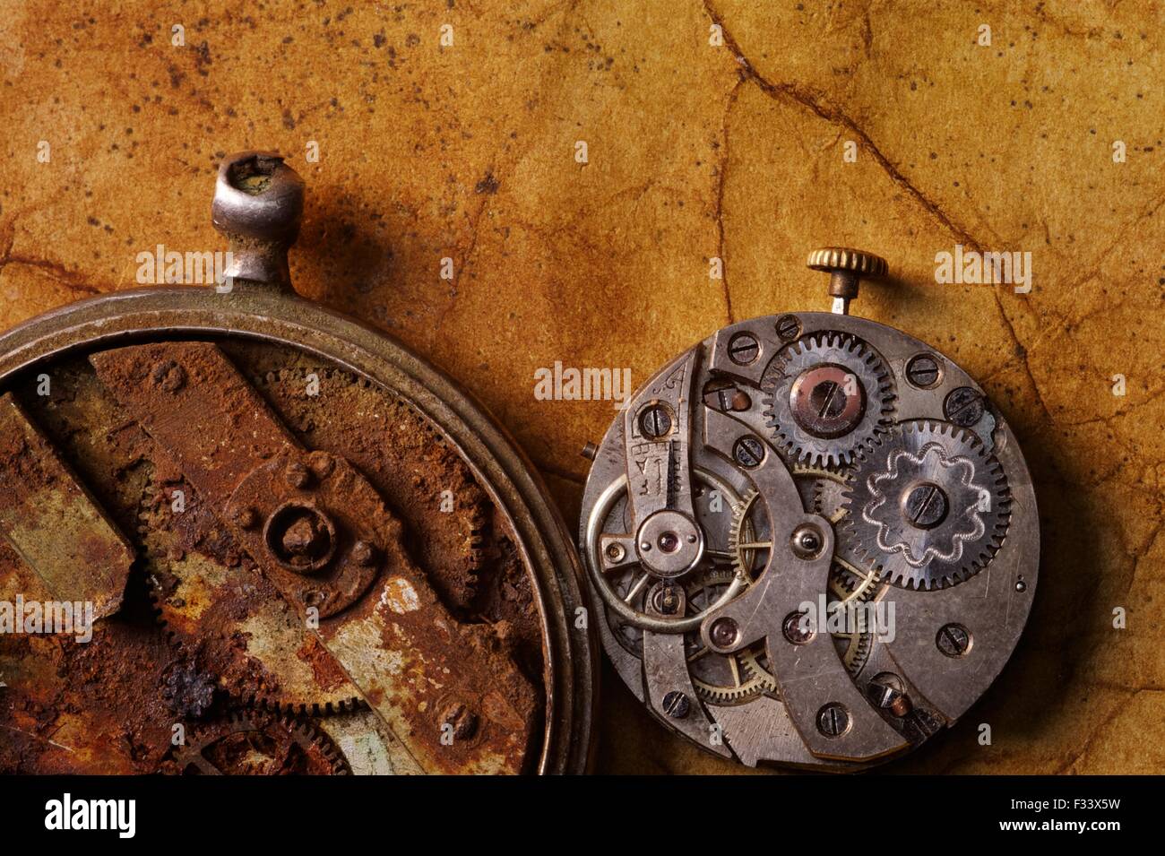 Close-up of an ancient gears Stock Photo - Alamy
