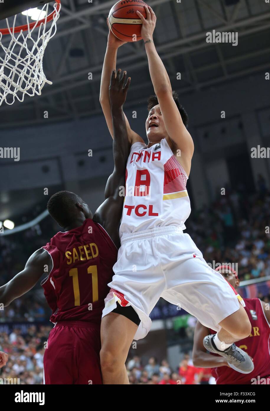 Changsha, China's Hunan Province. 29th Sep, 2015. Ding Yan Yuhang (R ...