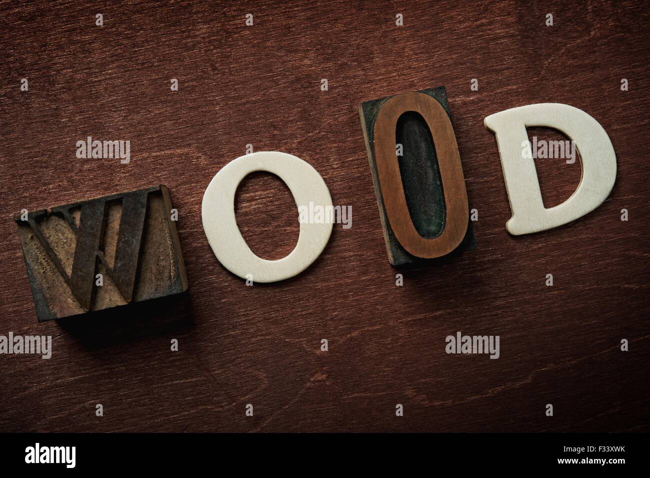 The word wood written on wooden background Stock Photo - Alamy