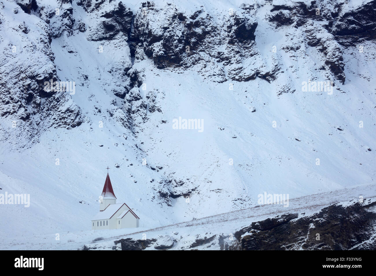 the church at Vik, Iceland Stock Photo - Alamy