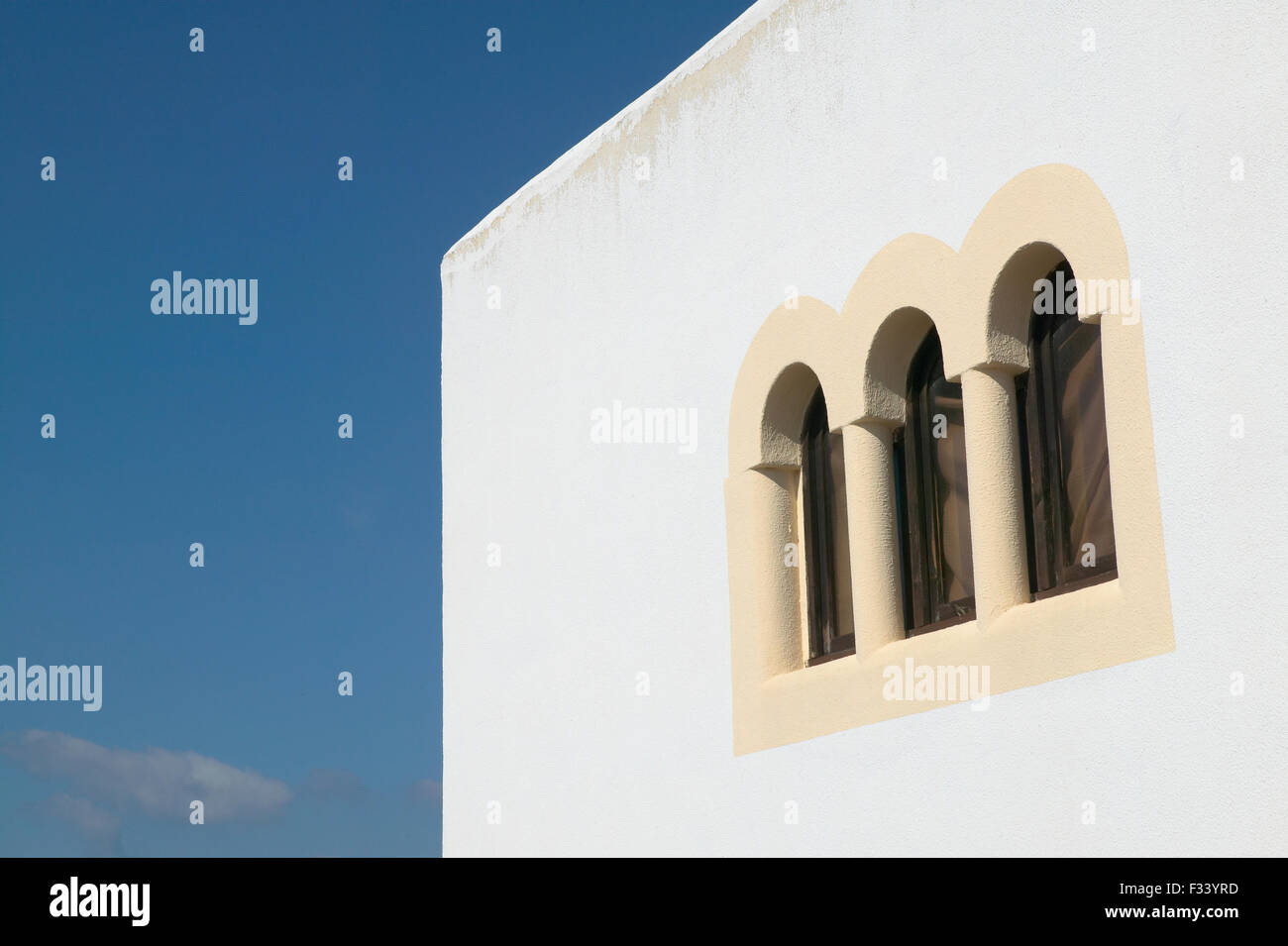 Arab style windows detail on a Mediterranean building Stock Photo - Alamy