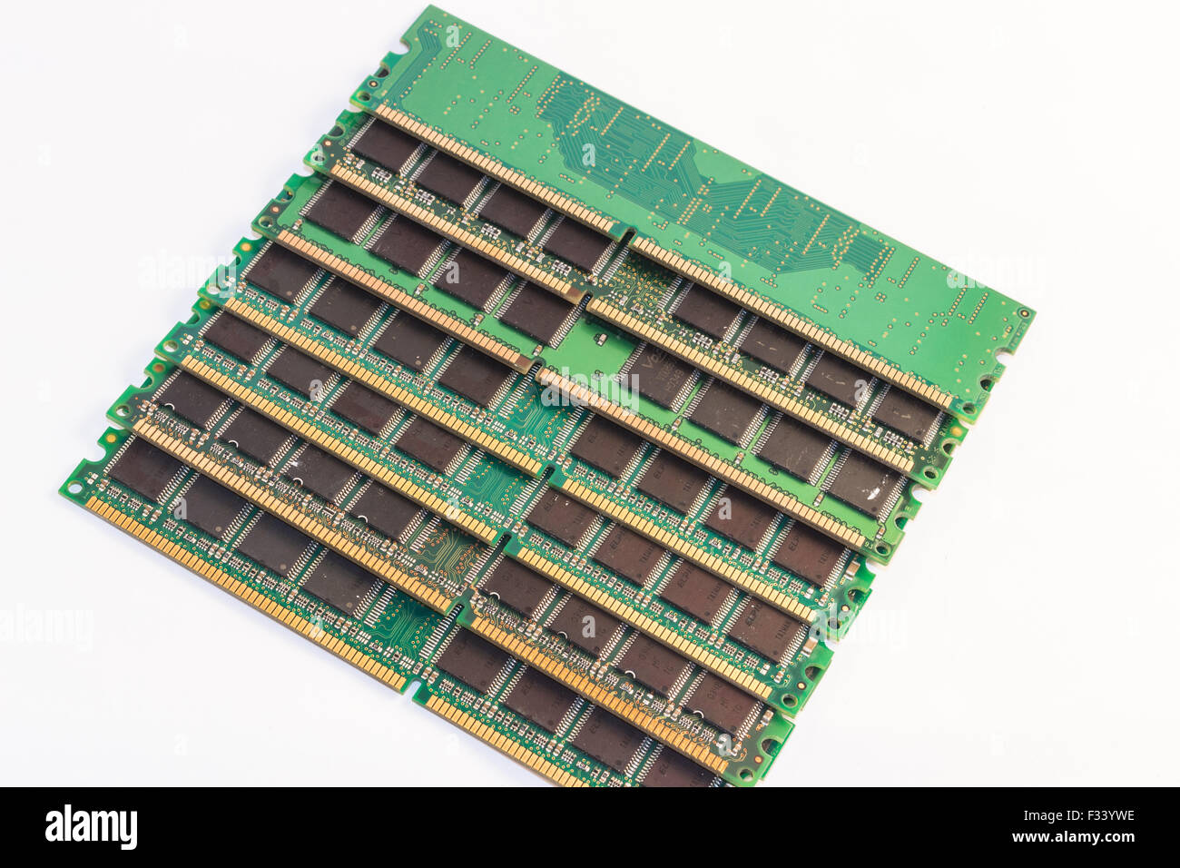 The memory ram modules on white background Stock Photo - Alamy