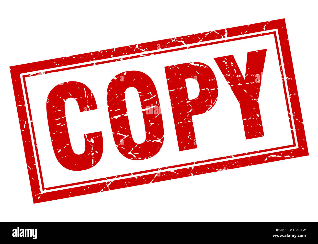 copy red square grunge stamp on white Stock Photo - Alamy