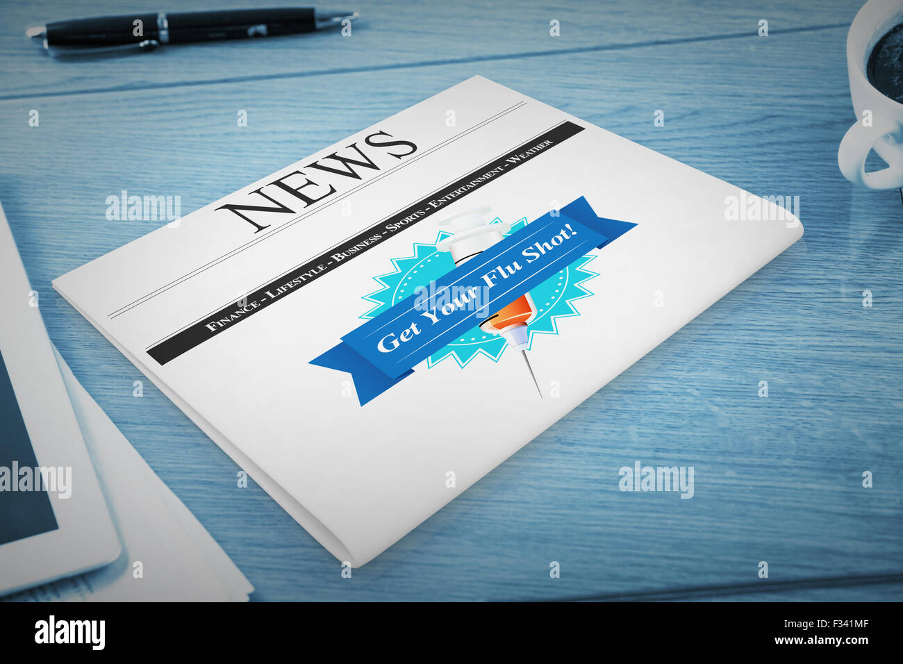 Composite image of flu shot message Stock Photo - Alamy