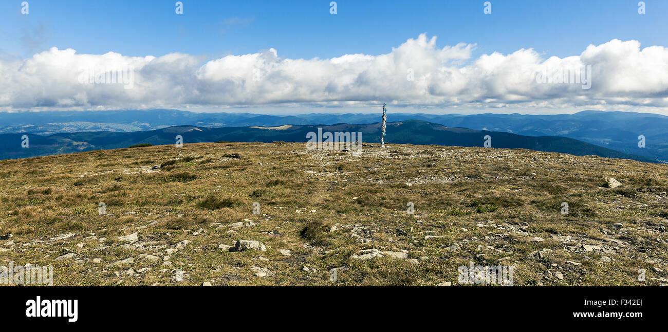 Carpathian landscape, view from the mountain Goverla Stock Photo - Alamy