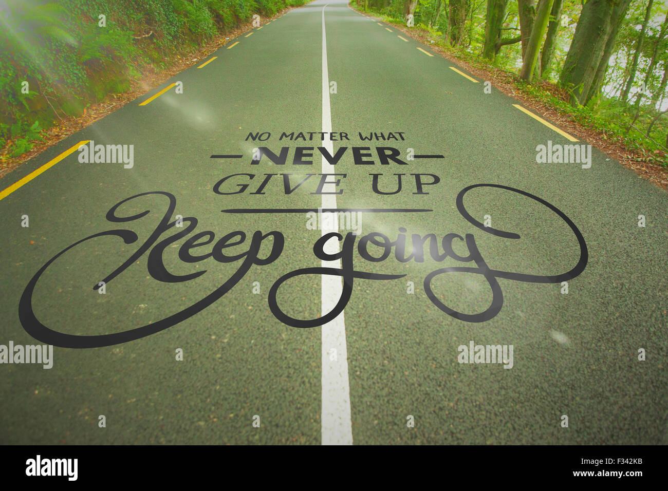 Composite image of motivational message Stock Photo - Alamy