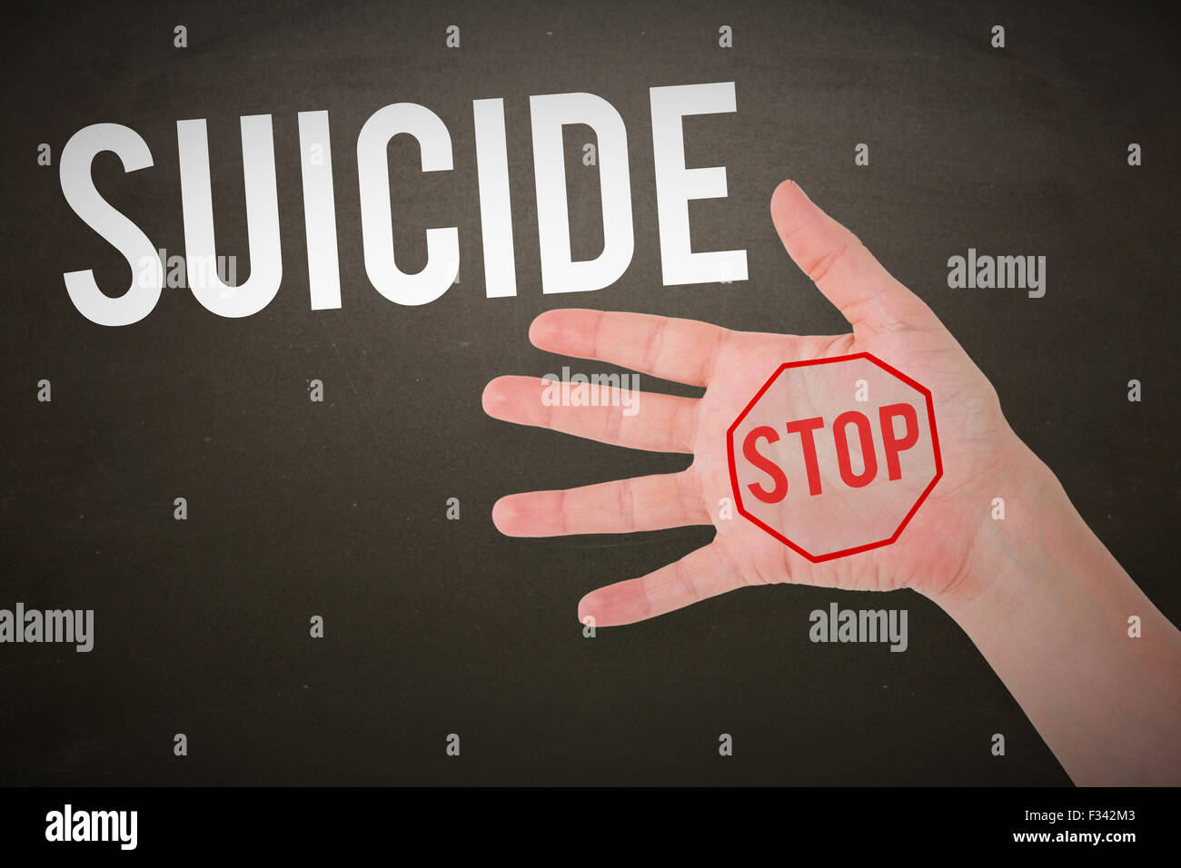 Composite image of open hand waving Stock Photo - Alamy