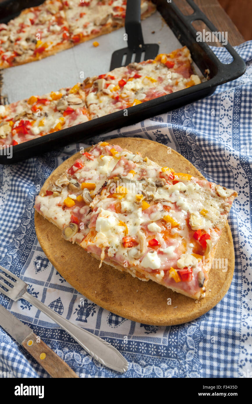 Homemade Fresh Pizza Stock Photo - Alamy