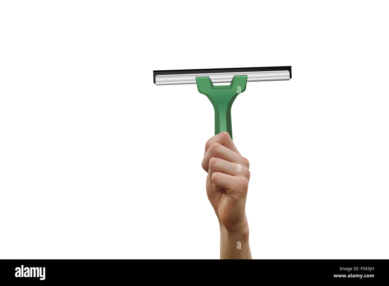 A Hand using a wiper Stock Photo - Alamy