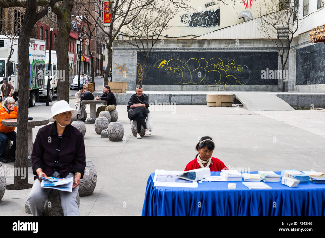 Quebec, Montreal, people in Chinatown Stock Photo - Alamy