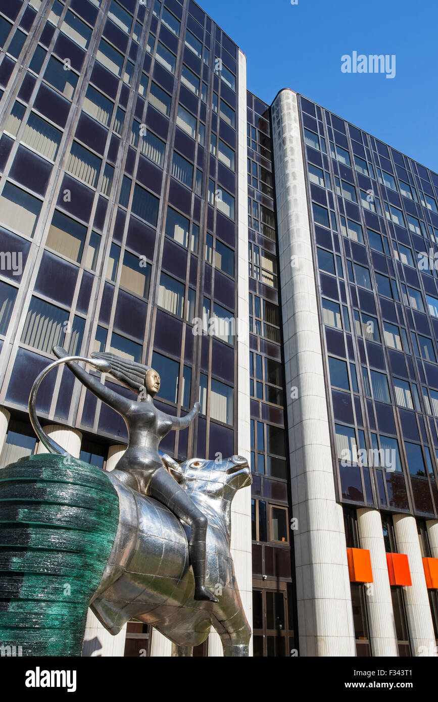 Sculpture The Removal of Europa in front of headquarters of Council of ...