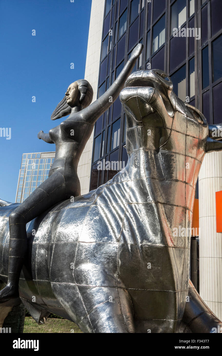 European Union Symbol Woman On Bull