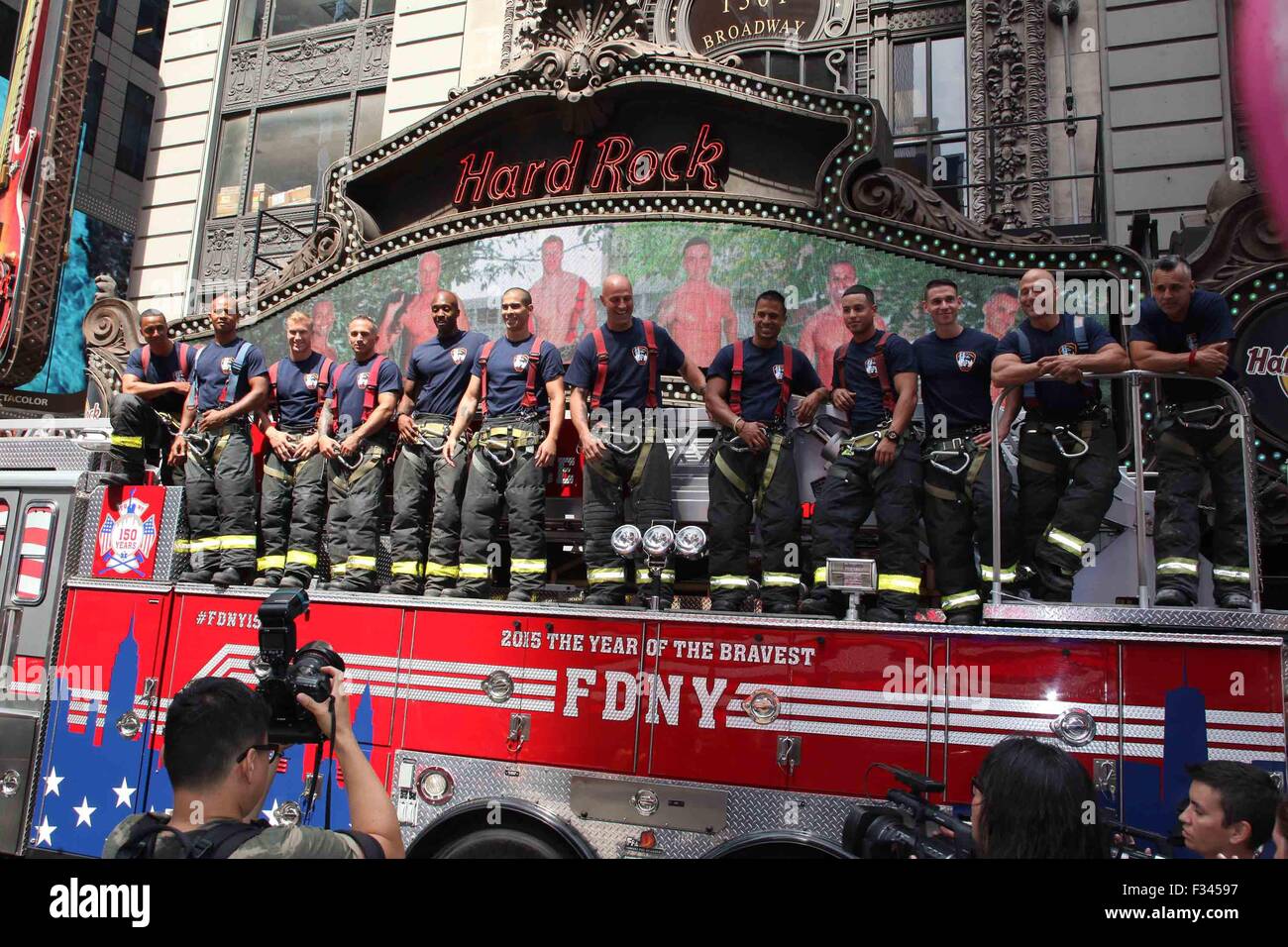 FDNY Official 2016 Calendar Launch event at The Hard Rock Cafe New York ...
