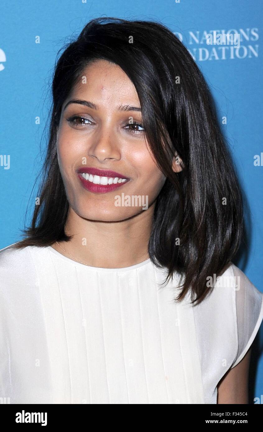 New York, NY, USA. 28th Sep, 2015. Freida Pinto at arrivals for The ...
