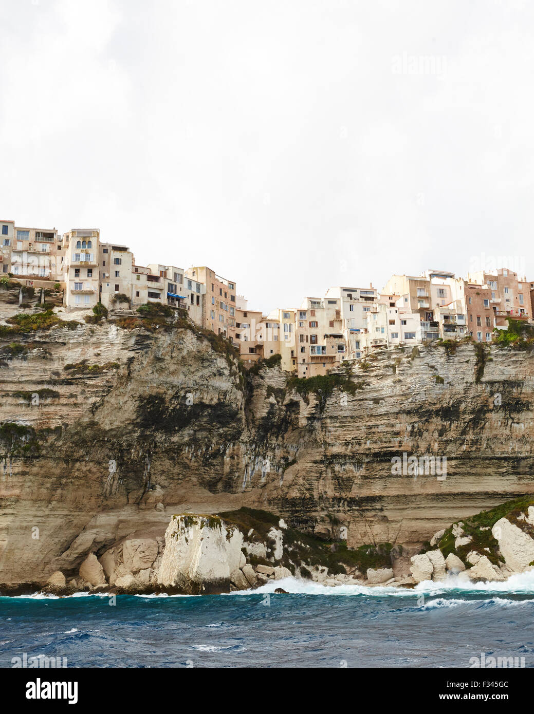 Bonifacio Home on a cliff Stock Photo - Alamy