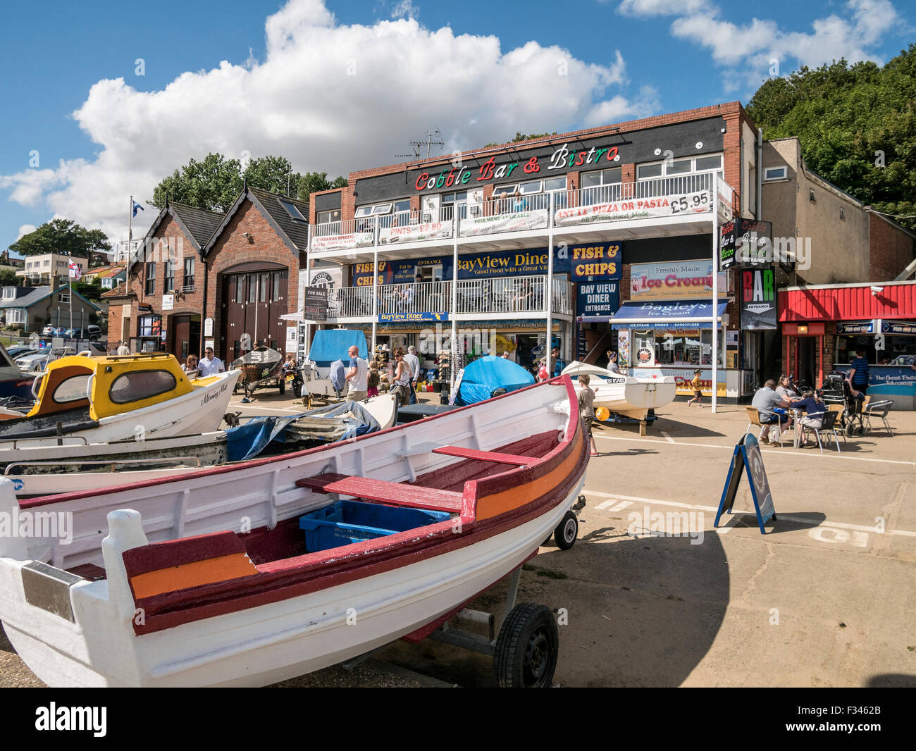 Filey yorkshire uk coble landing hi-res stock photography and images ...