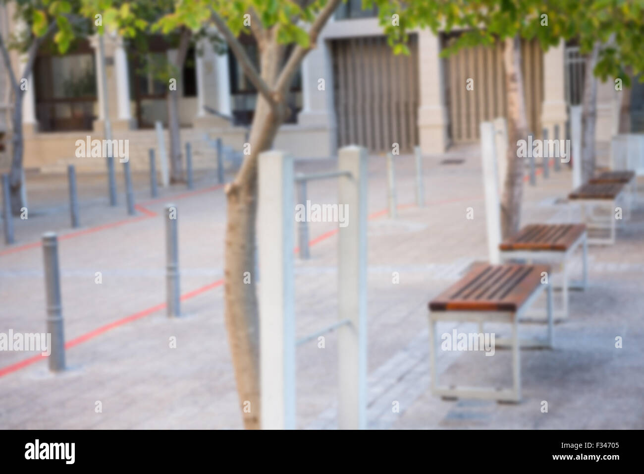 Bollard trees hi-res stock photography and images - Alamy