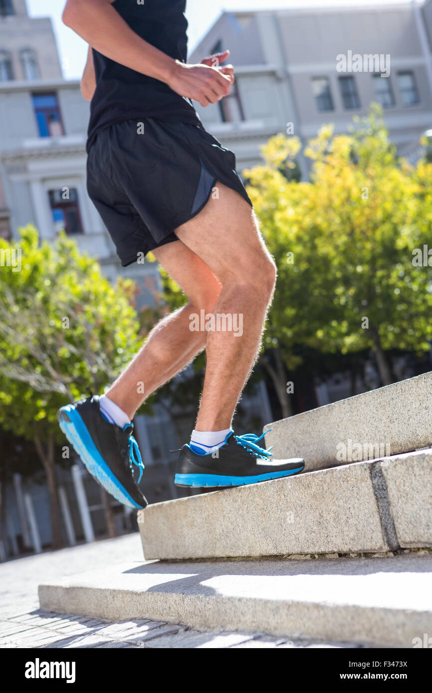 Jogging up stairs hi-res stock photography and images - Alamy
