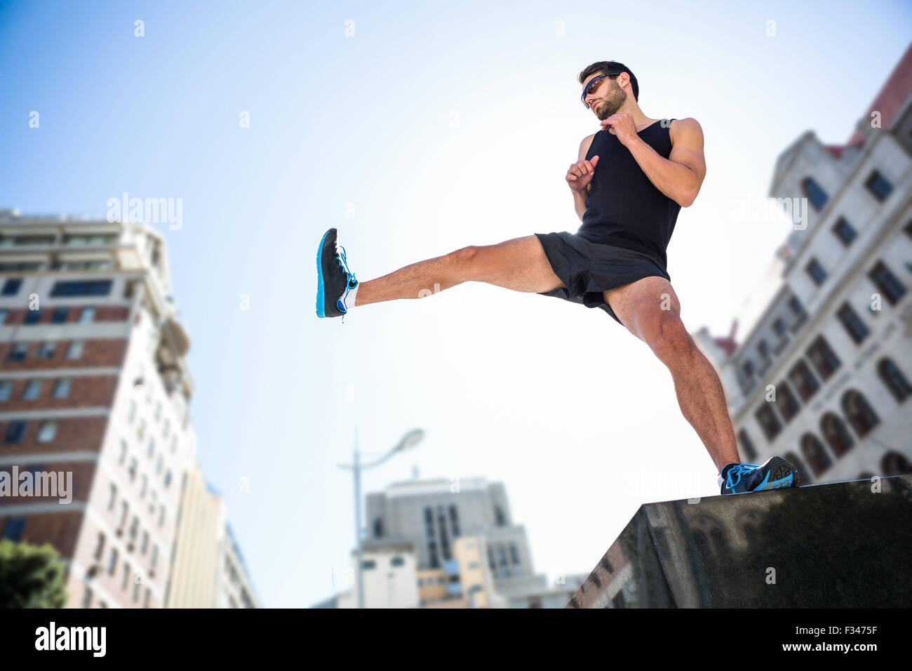 Kicking leg out hi-res stock photography and images - Alamy