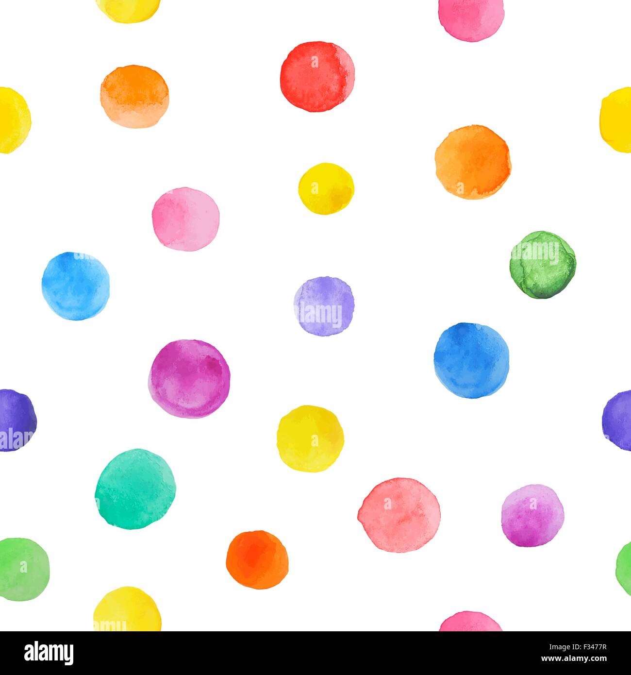 Colorful paint watercolor seamless pattern. Abstract vector seamless ...