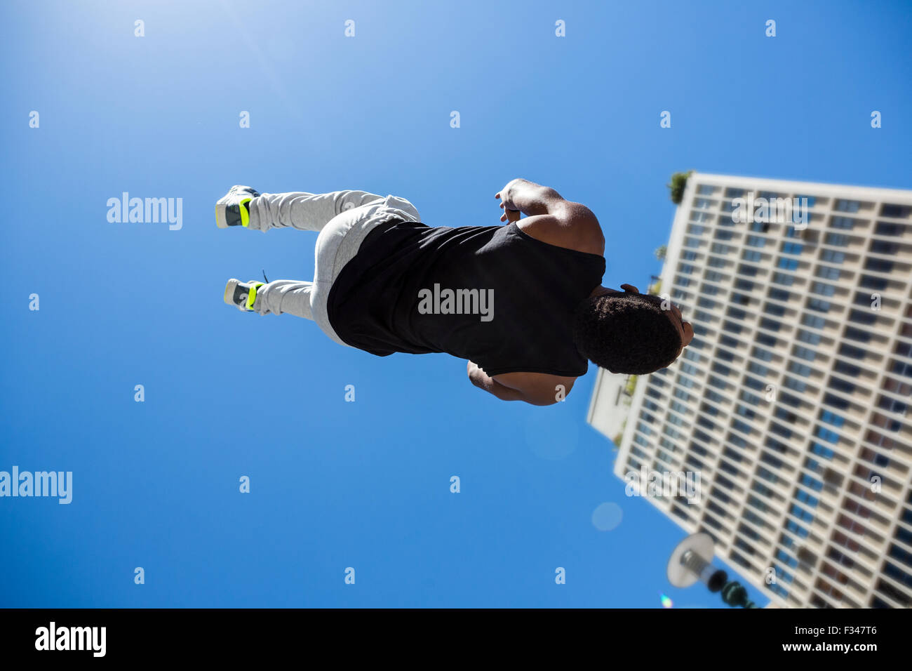 Man doing back flip hi-res stock photography and images - Alamy
