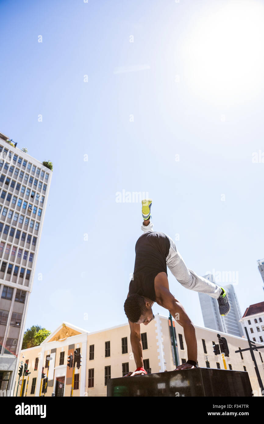 Gymnastics headstand hi-res stock photography and images - Alamy