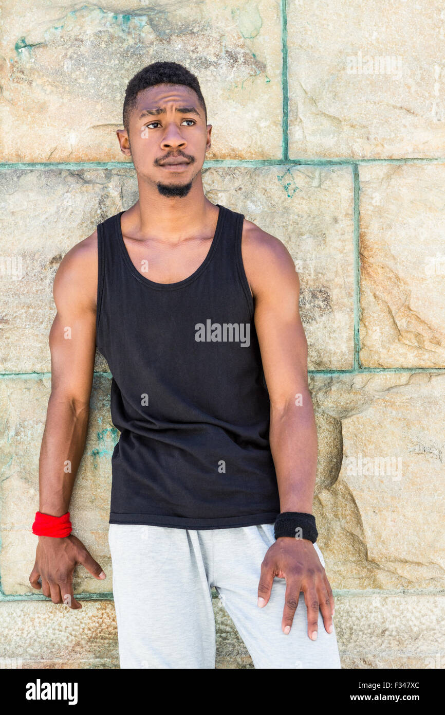 Portrait of an handsome athlete Stock Photo - Alamy