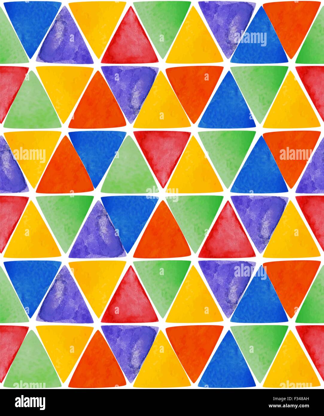 Watercolor triangles seamless pattern . Seamless pattern. Geometry ...