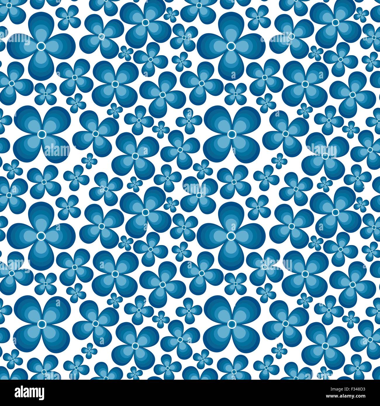 Blue delicate flowers in Stock Vector Images - Alamy