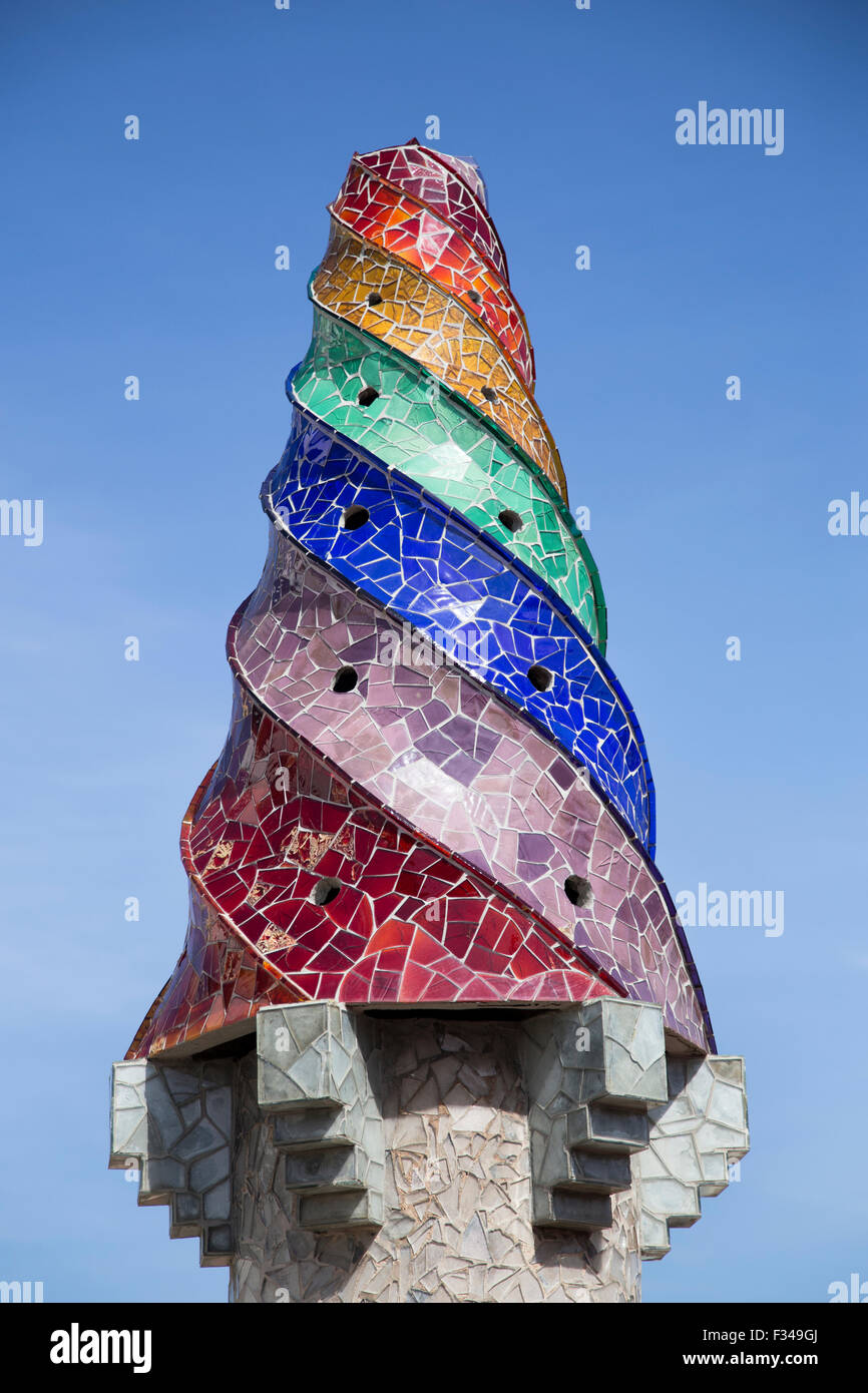 Palau guell roof hi-res stock photography and images - Alamy
