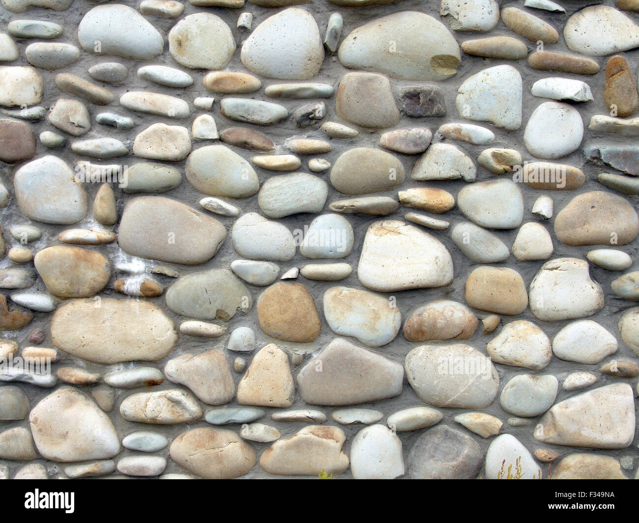The smooth stone background, design of wall or fence Stock Photo - Alamy
