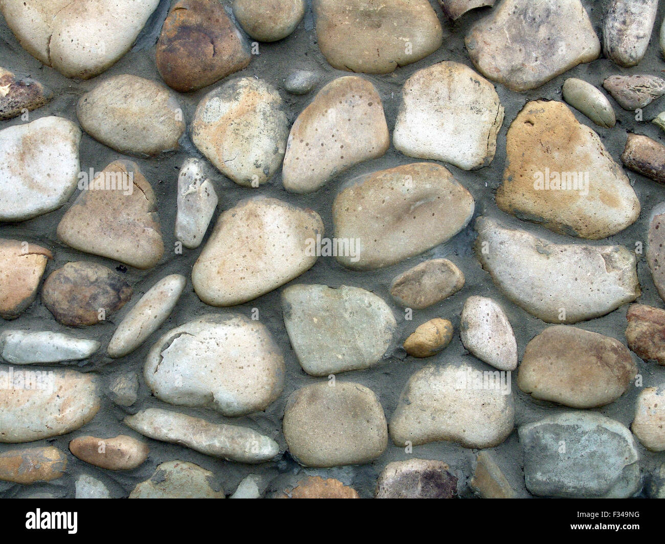 The smooth stone background, design of wall or fence Stock Photo - Alamy