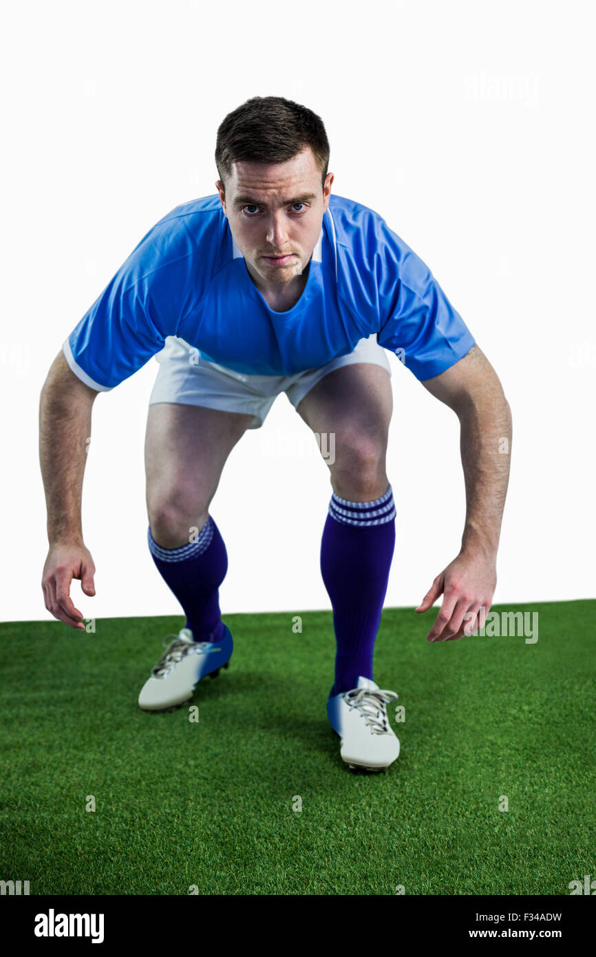 Rugby player ready to tackle the opponent Stock Photo - Alamy