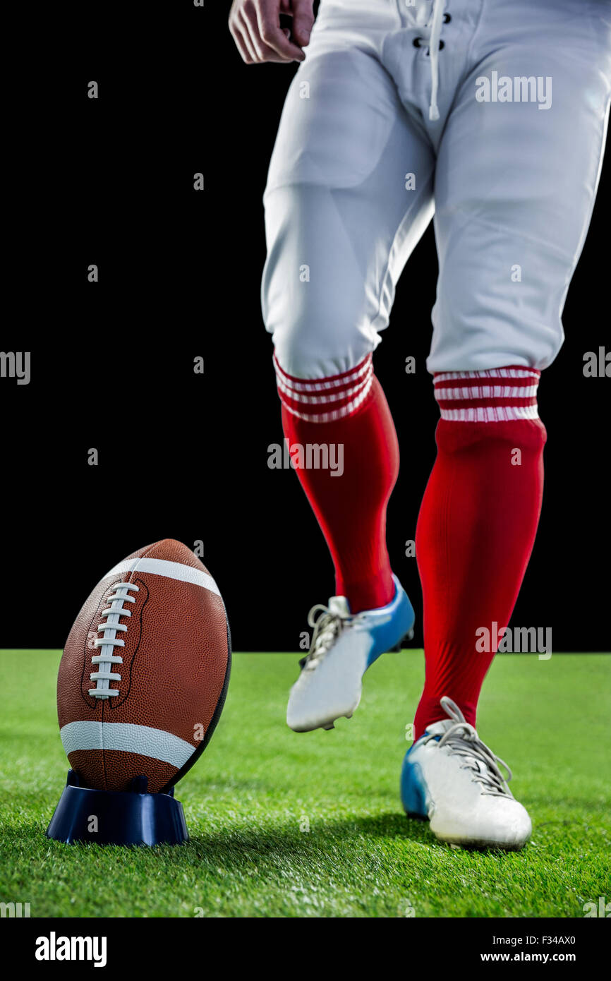American football kick hi-res stock photography and images - Alamy