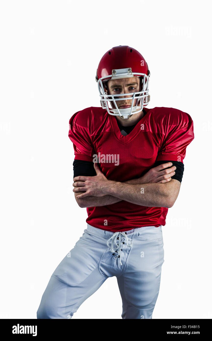 American football player arms crossed Cut Out Stock Images & Pictures ...