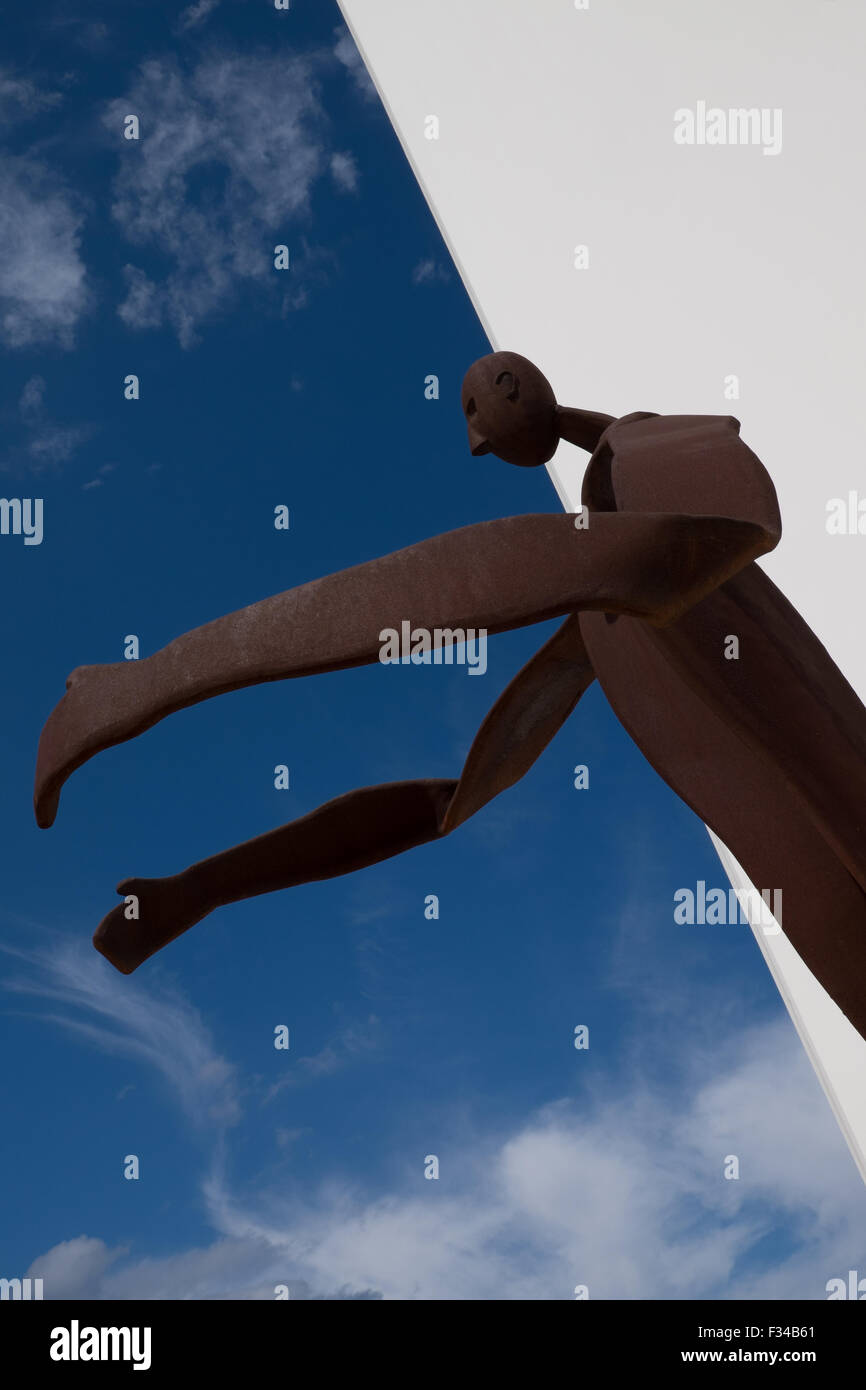 Metal sculpture. An example of contemporary sculpture Denia Spain ...