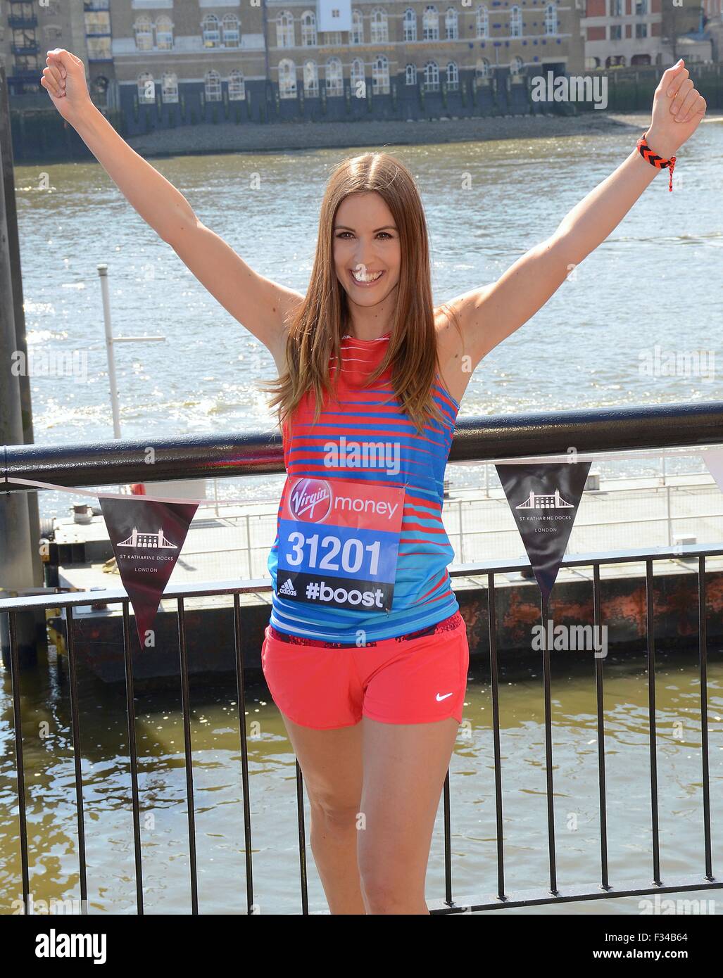London, UK. Charlie Webster at London Marathon 2014 Celebrities ...