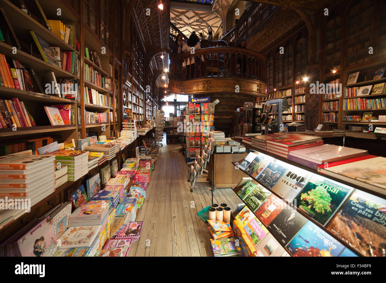 Lello and Irmao Bookshop interior in Porto, Portugal Stock Photo - Alamy