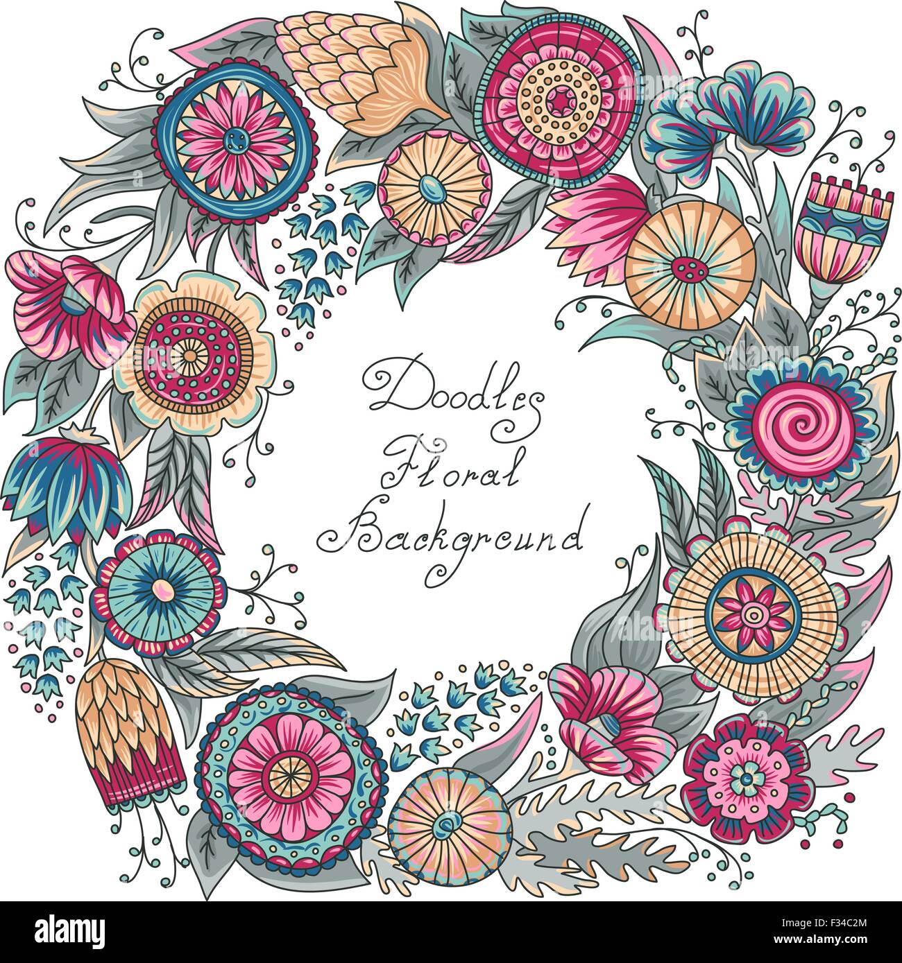 Frame leaves drawing lines hi-res stock photography and images - Alamy