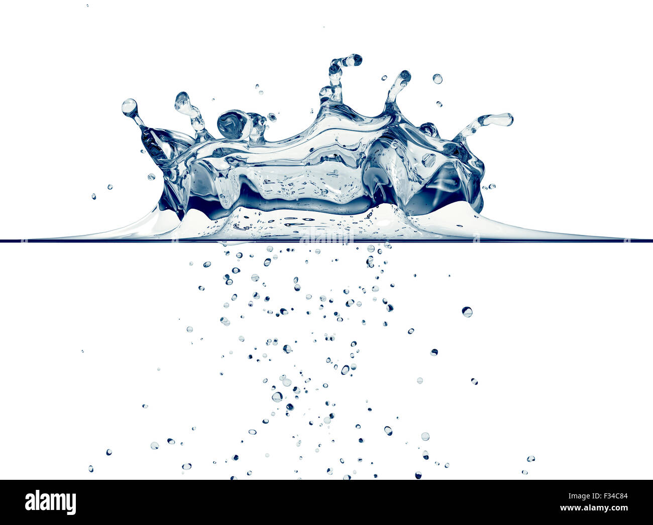 Splash water isolated on hi-res stock photography and images - Alamy
