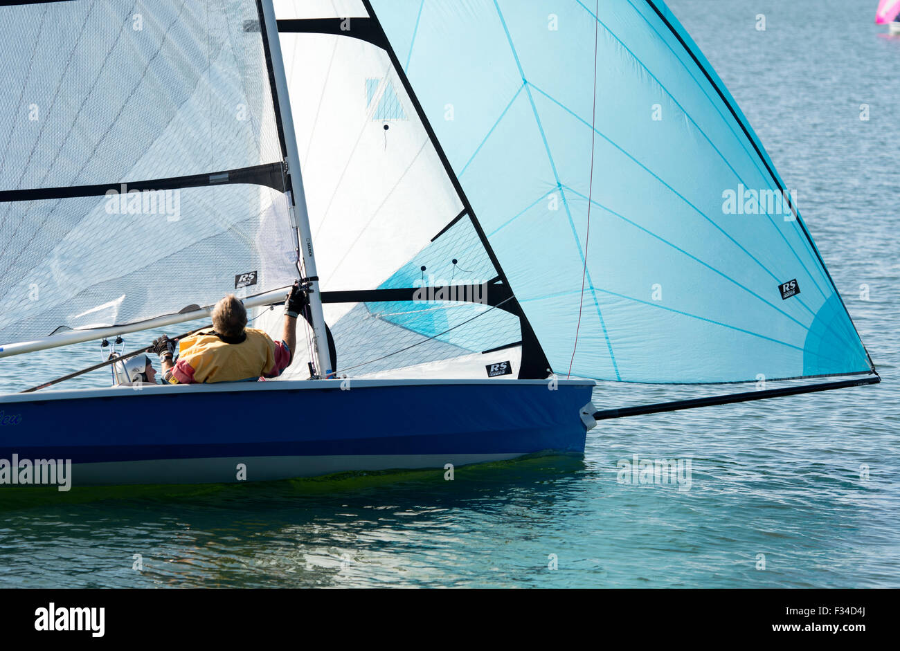 Sailing on Farmoor Reservoir, Oxfordshire, England, UK Stock Photo - Alamy