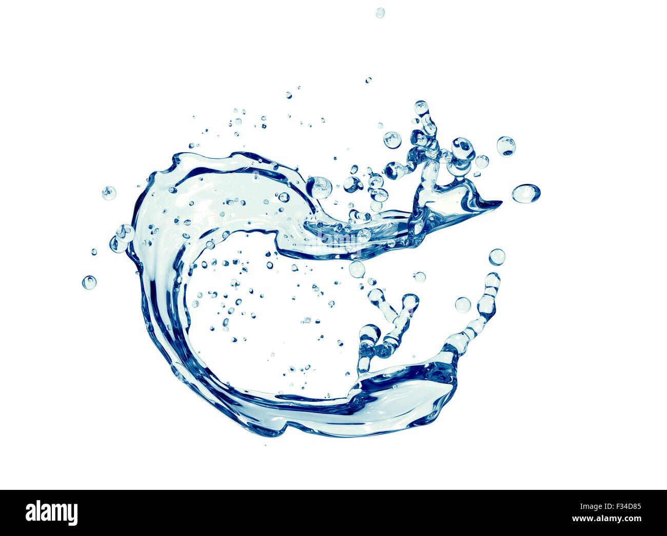 splash of water isolated on white with clipping path Stock Photo - Alamy