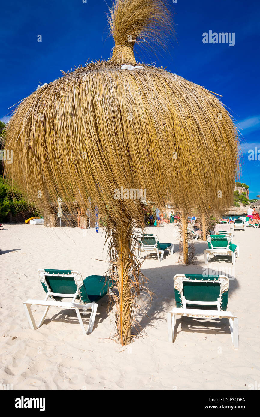 Beach settings in Mallorca Stock Photo - Alamy